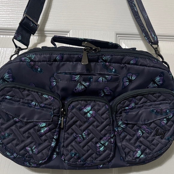 lug | Bags | Lug Railcar Crossbody Bag In Butterfly Grey | Poshmark